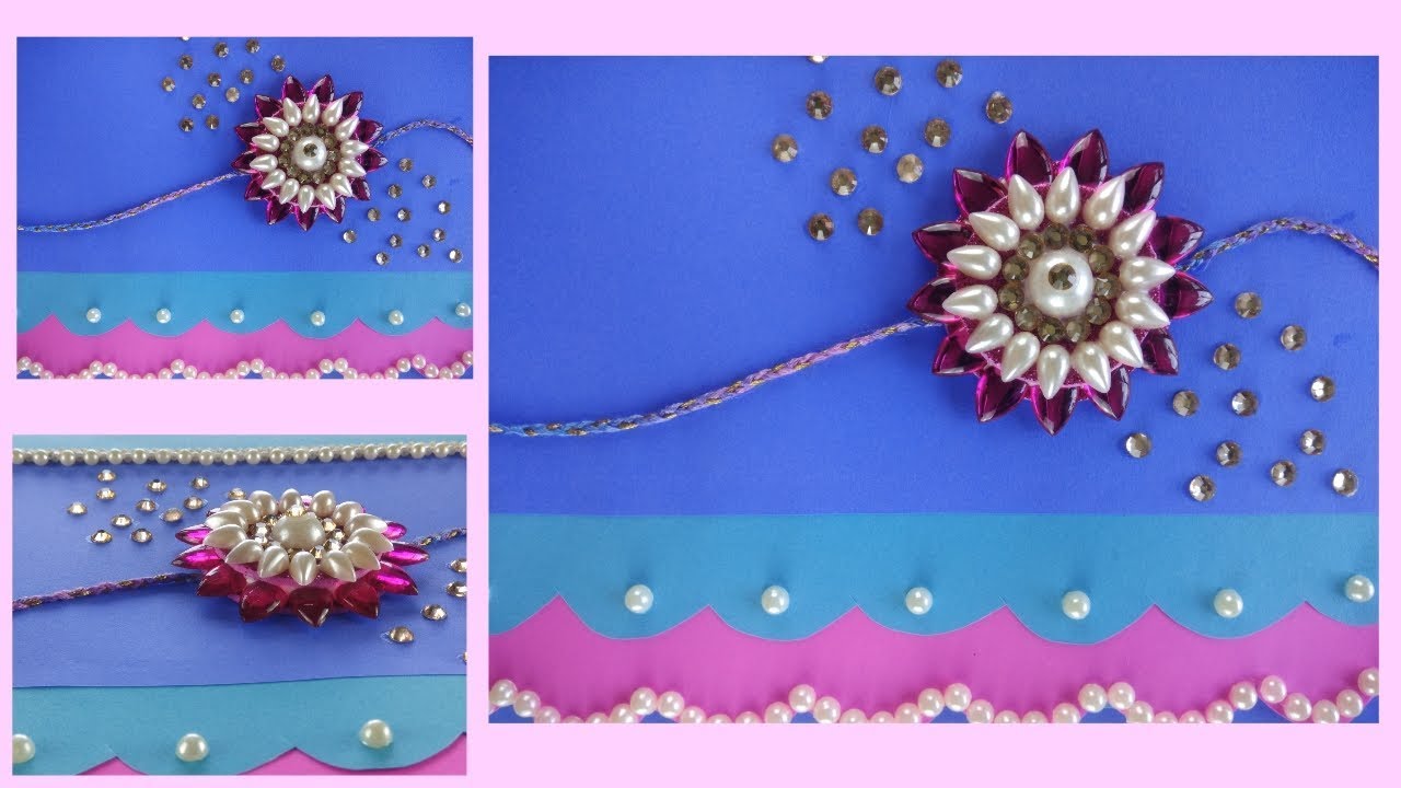 How To Make A Rakhi Card/ Card For Raksha Bandhan DIY - YouTube