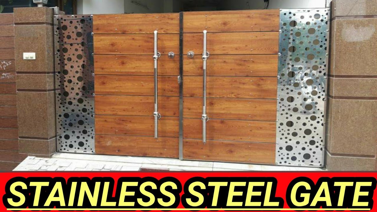 Stainless Steel Gate Designs With Wood