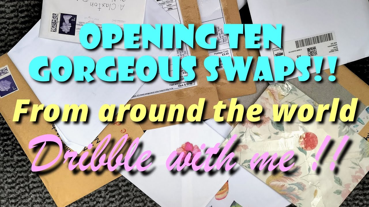Grab a cuppa, relax, and enjoy opening TEN gorgeous swaps with me ...