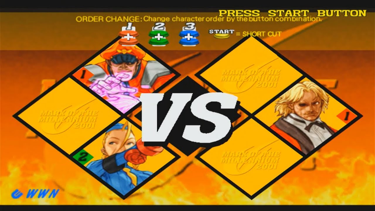 Capcom VS SNK 2 Bison and Cammy arcade mode - YouTube