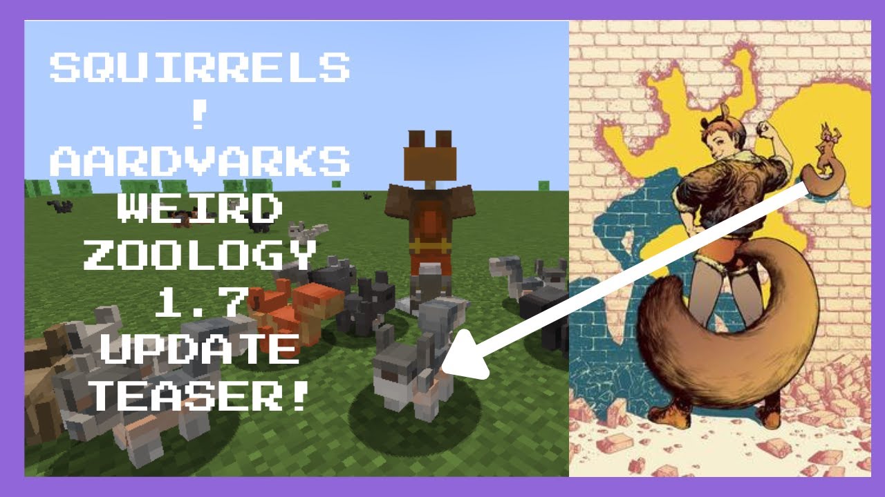 Squirrel Girl in Minecraft?!? - Aardvark's Weird Zoology's next update! - YouTube