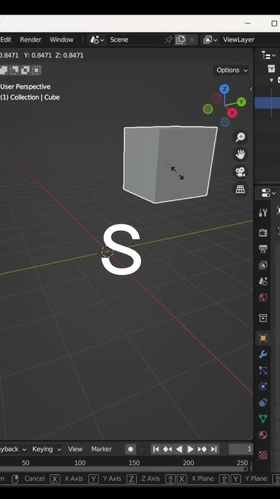 How to move an object in Blender - YouTube