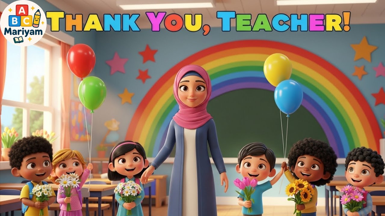 Thank You Teacher Song for Kids | Respecting Teachers Poem - YouTube