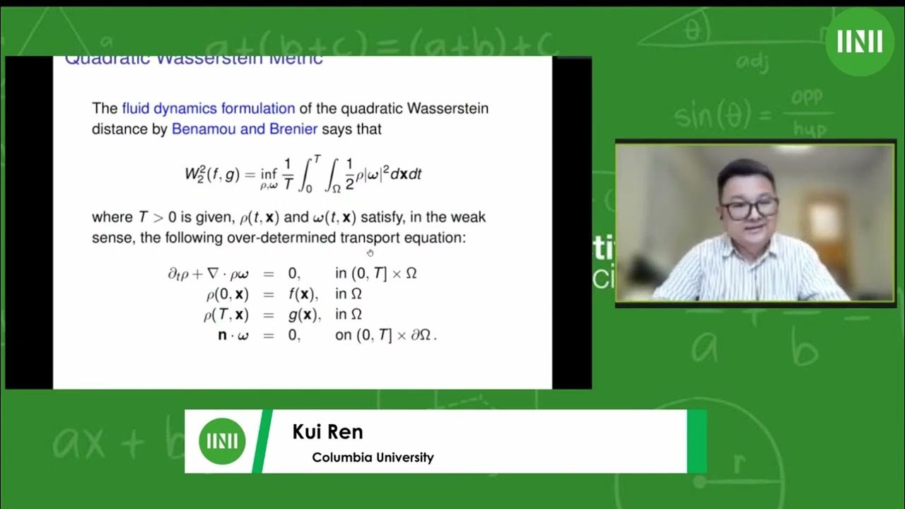 Prof. Kui Ren | On computational inversion with metrics from optimal transport - YouTube