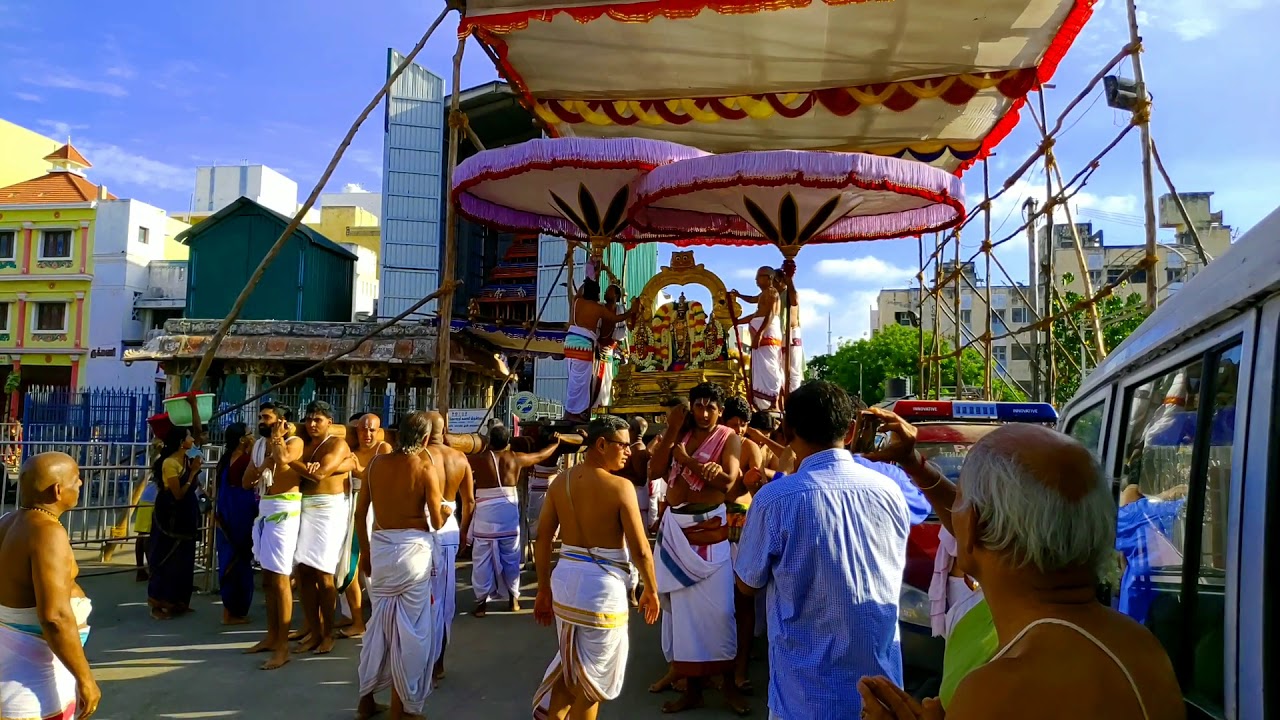 Sri Parthasarathi Swamy Brahmotsavam 2019, #Day-1 #DharmAdhi Peedam ...