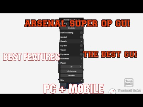 ARSENAL SUPER OP GUI ROBLOX SCRIPT HACK - YouTube