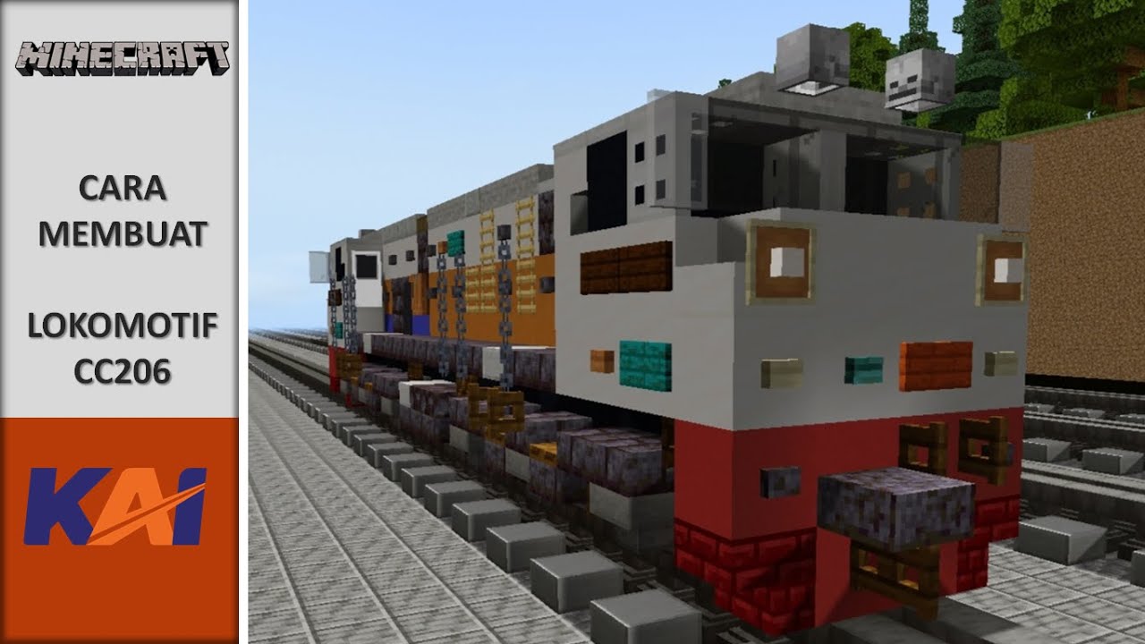 Tutorial Membuat Lokomotif CC206 di Minecraft - YouTube