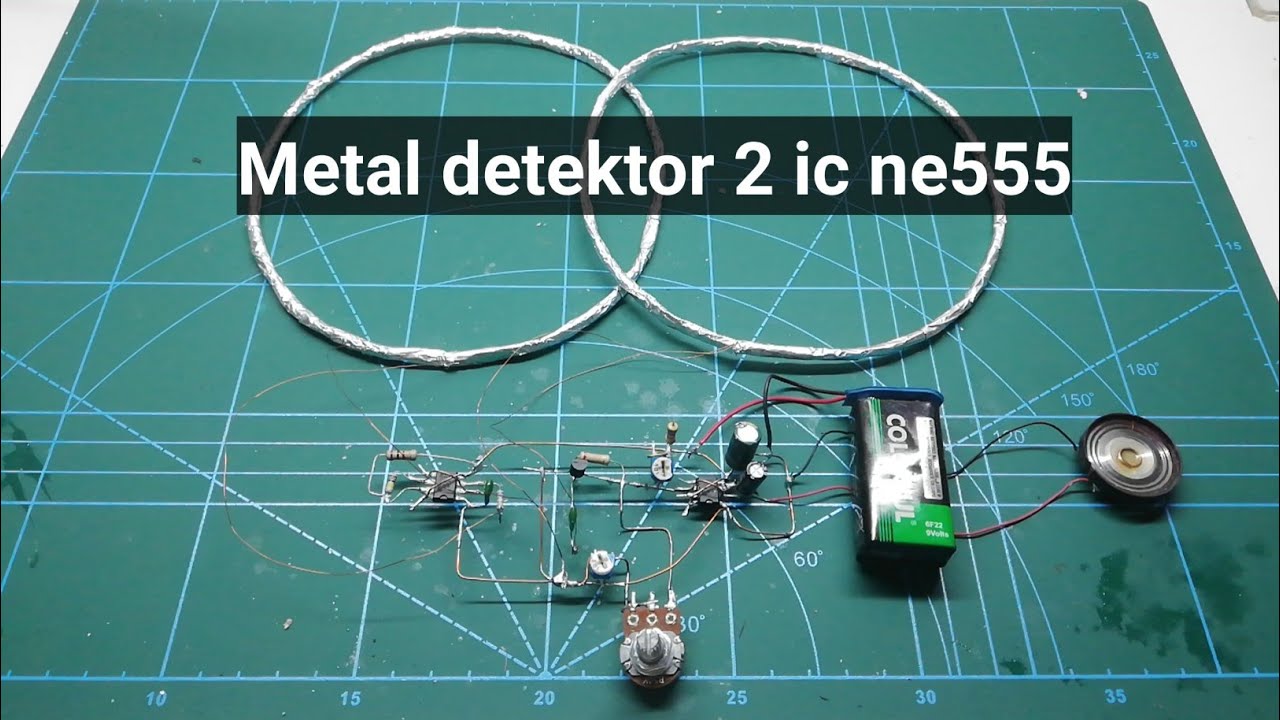 DOUBLE NE555 METAL DETECTOR - YouTube