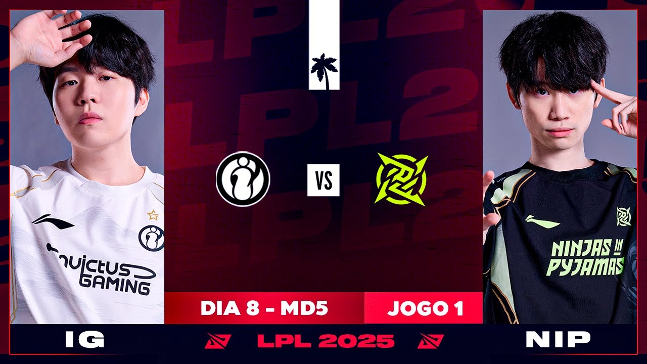 IG x NIP | Jogo 1 - MD5 | Dia 8 - Grupo D | LPL Split 1 - 2025 | Ilha ...