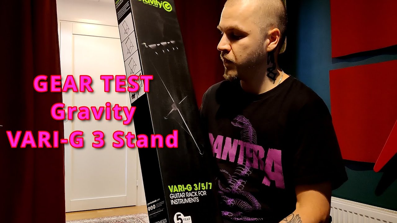 Testing my new Gravity VARI-G 3 Guitar Stand - YouTube