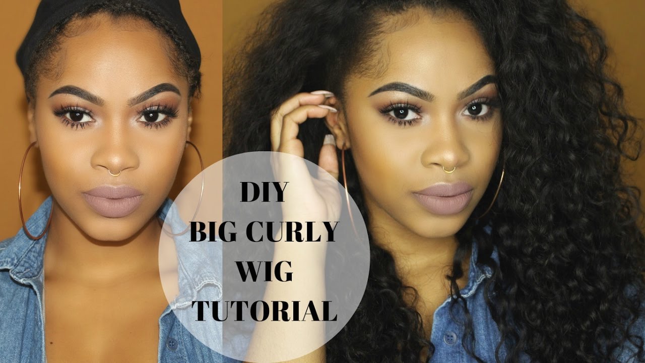 DIY Quick & Easy "No Sew" Curly Wig Ft. Beauty Forever Hair - YouTube