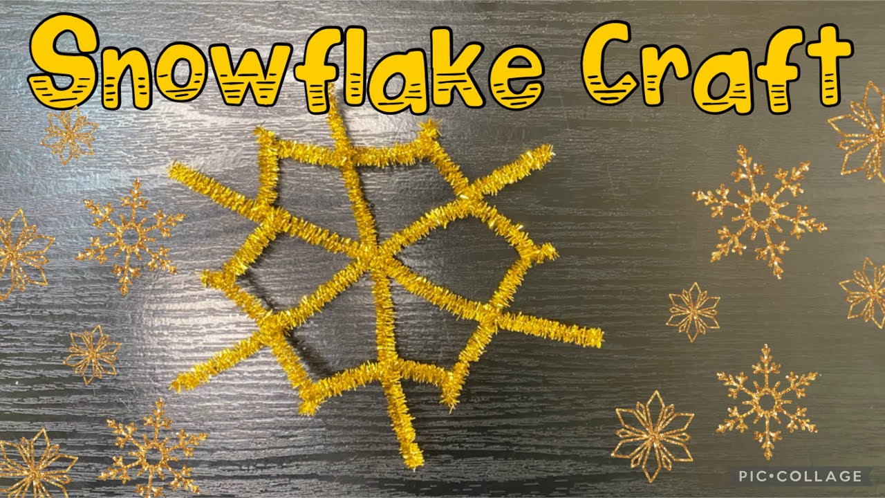 How to Make Pipe Cleaner Snowflake | Easy Craft Idea| Christmas Star ...