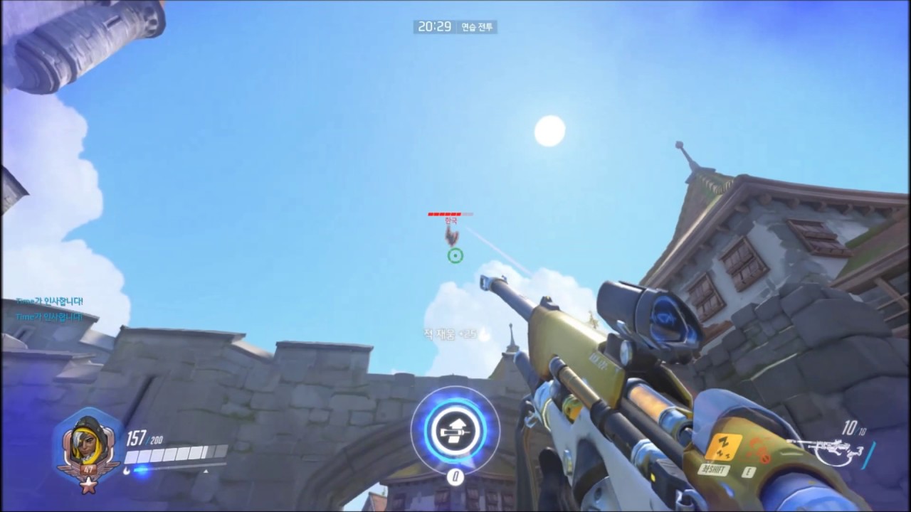 [OverWatch] Ana "sleep dart" Practice Movie - YouTube
