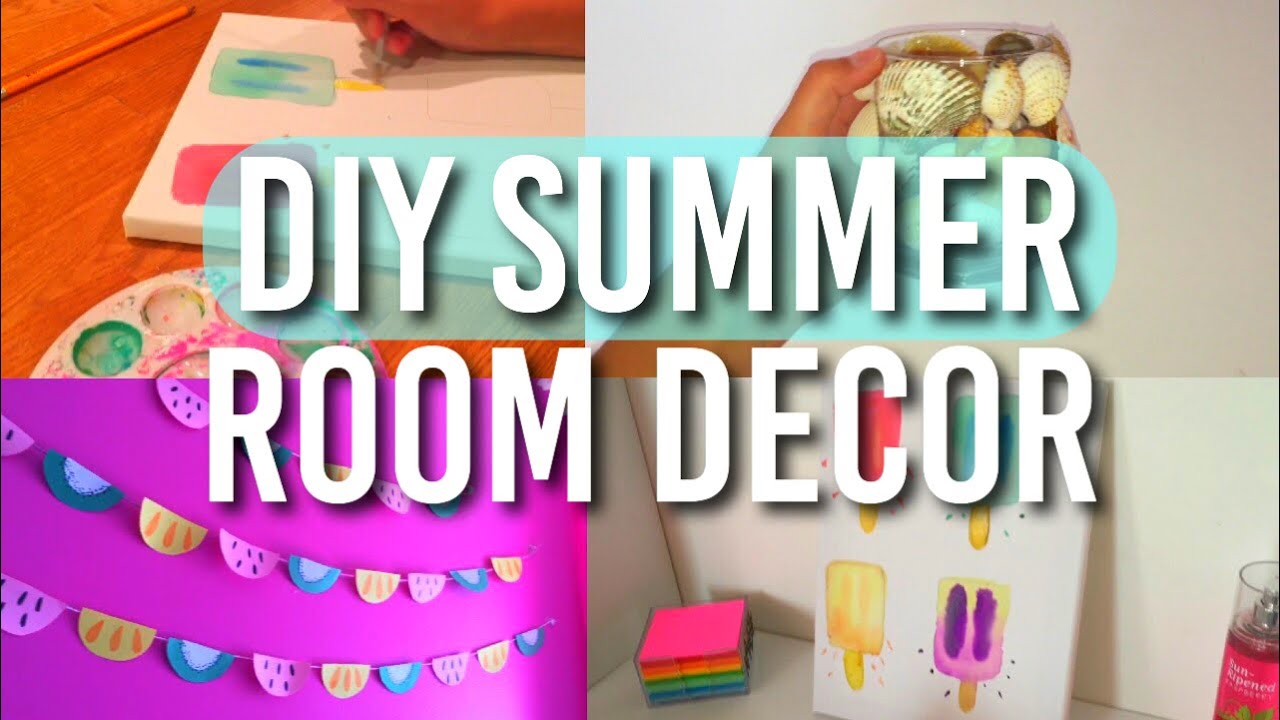 Diy Summer Room Decor!! - YouTube