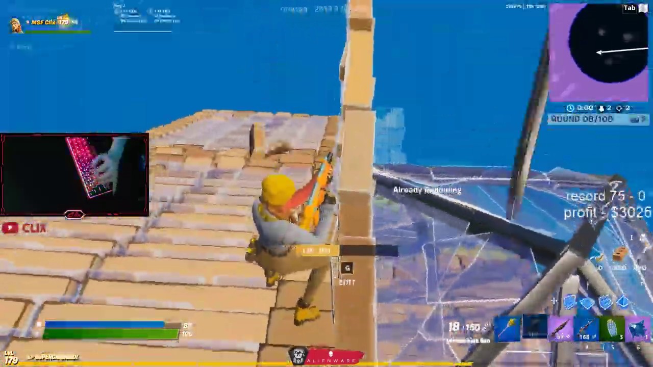 Clix 1v1 Sway In Zone War Map Fortnite Youtube