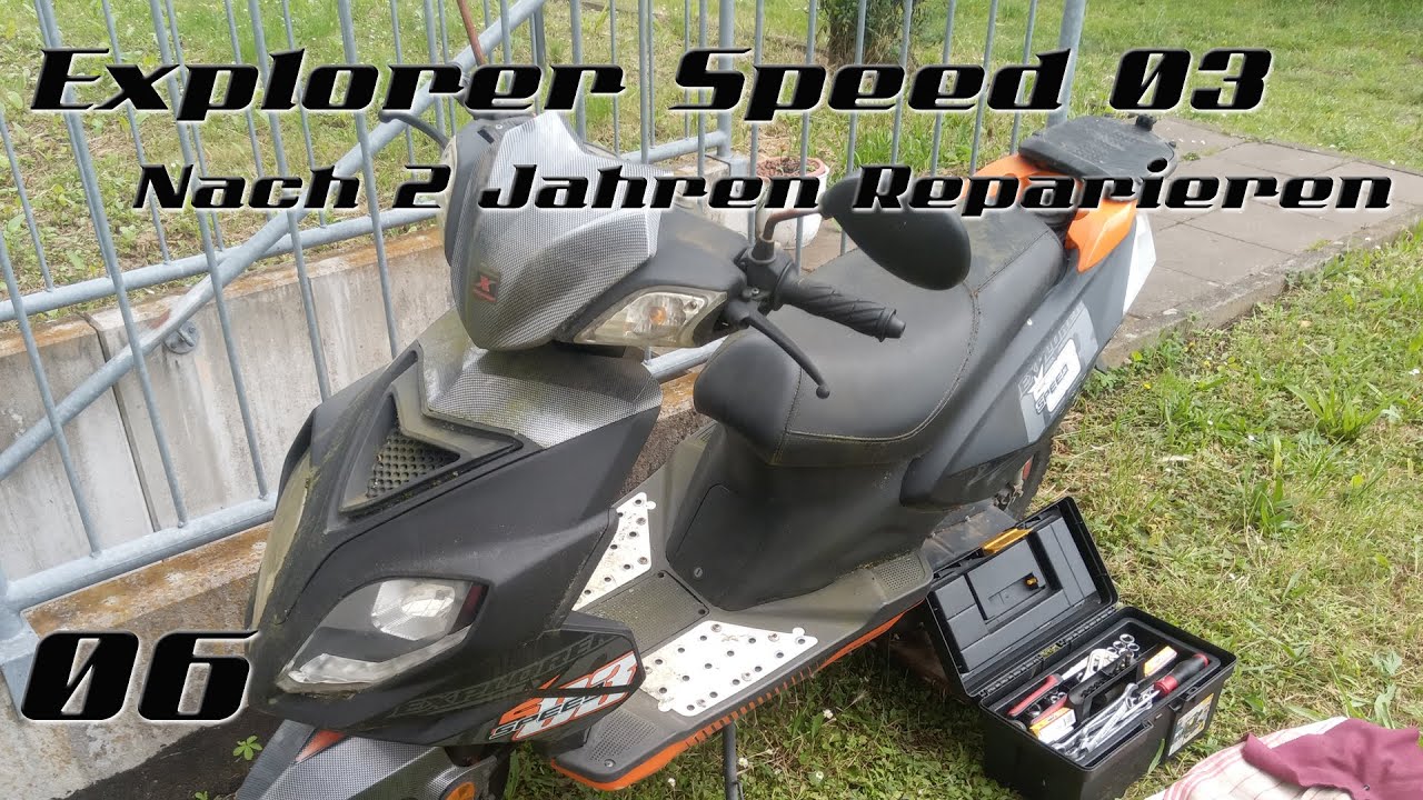Explorer Speed 03 50ccm - Zylinder u. Kolben - YouTube