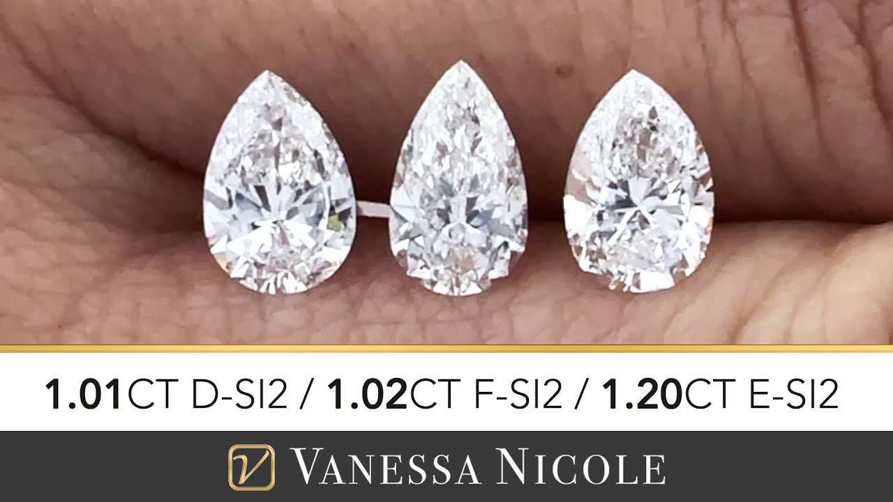 PEAR CUT DIAMOND - Pear Shape Diamond Color Grade & Diamond Size ...