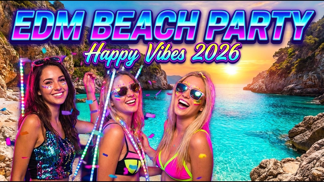 EDM Beach Party 2026 🌴🔥 Happy Summer Vibes | Festival Dance Music ...