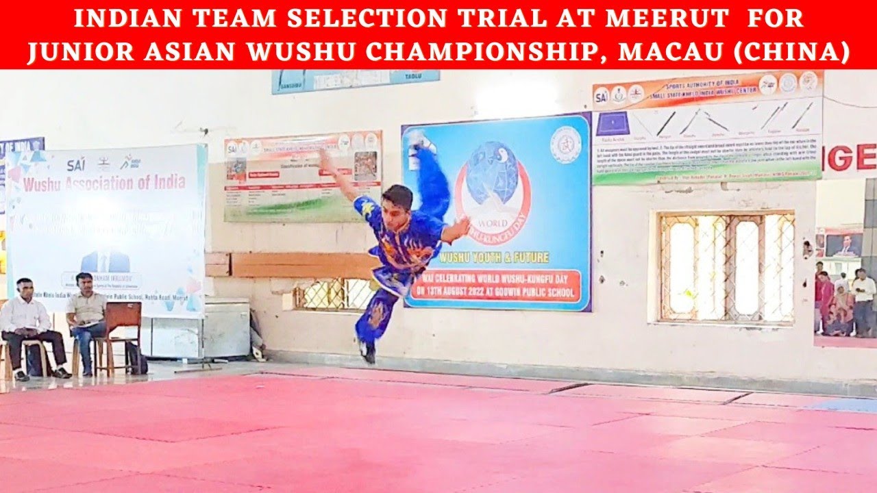 Jyotirman Borah (ASM) Changquan A group # Indian team selection for Junior Asian Wushu ...