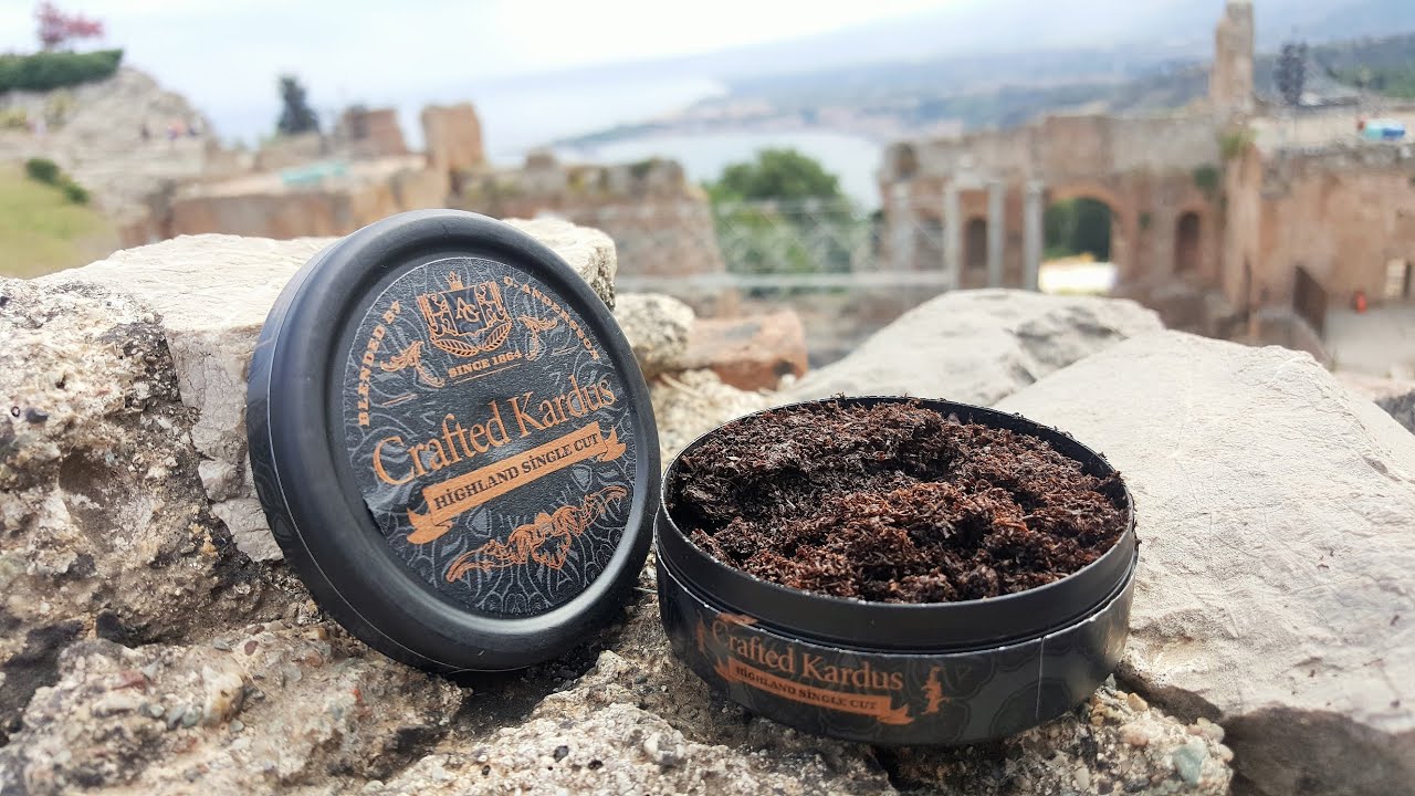 Snus review #86: Crafted Kardus Highland Single Cut (filmed in Sicily ...