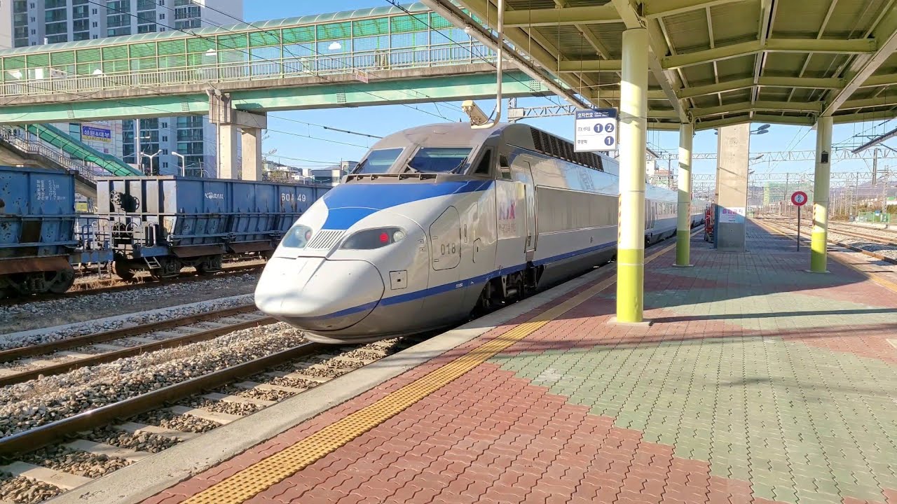 경부선 조치원역 #124 KTX 통과 [4K] - YouTube