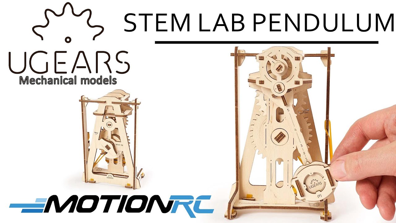 UGears STEM LAB Pendulum Mechanical 3D Wooden Model Kit | Motion RC ...