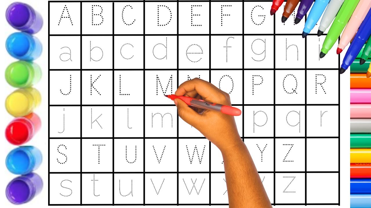 Learn ABCD Alphabets and numbers counting 123( 1 to 10 and a to z) for ...