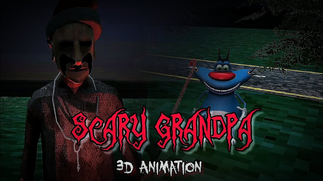 Scary grandpa 3D Animation | Oggy Animation | Horror story | #animation ...