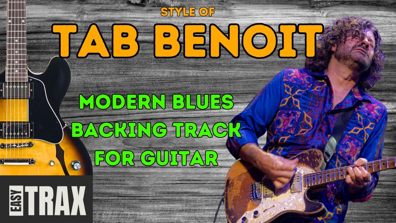 Uptempo Modern Blues Rock Backing Track for Guitar - Style of Tab ...