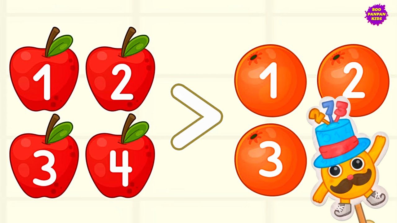 Bini Boo : Learn to compare numbers |Boopanpankids - YouTube