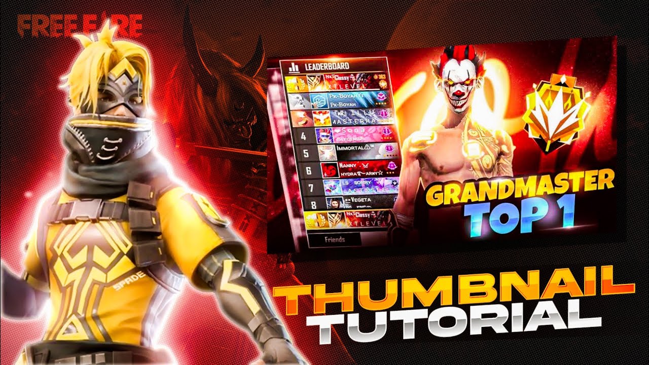 How to Make Live Thumbnail Like @classyfreefire - | CLASSY FF Ke Jesa Thumbnail Kese Banaye ...