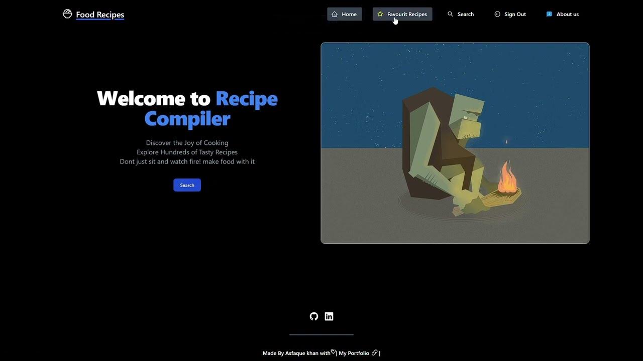 Recipe Compiler: Introducing My MERN Stack Food Recipe Web App! - YouTube