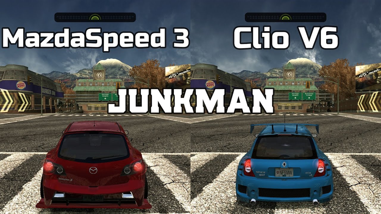 Mazda MazdaSpeed 3 vs Renault Clio V6 - NFS MW Redux V3 - WHICH IS ...