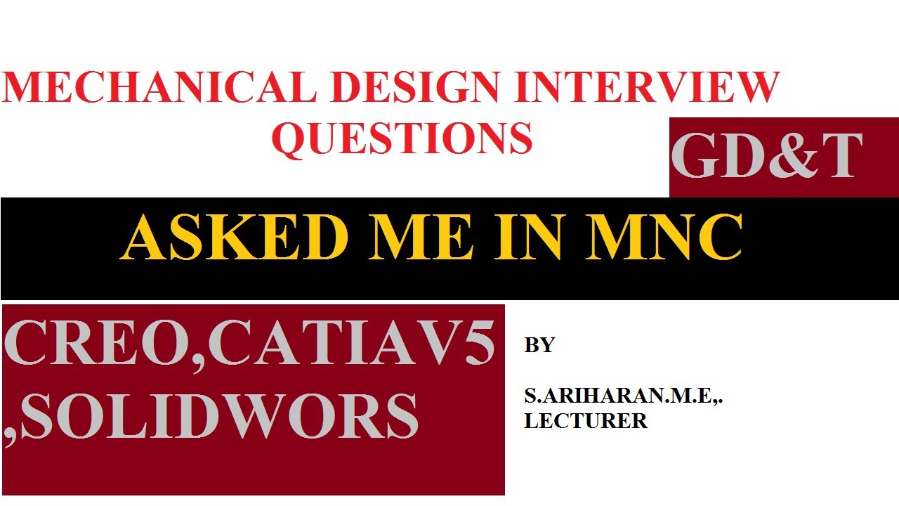 Mechanical design interview questions #autocad #catia #designer # ...