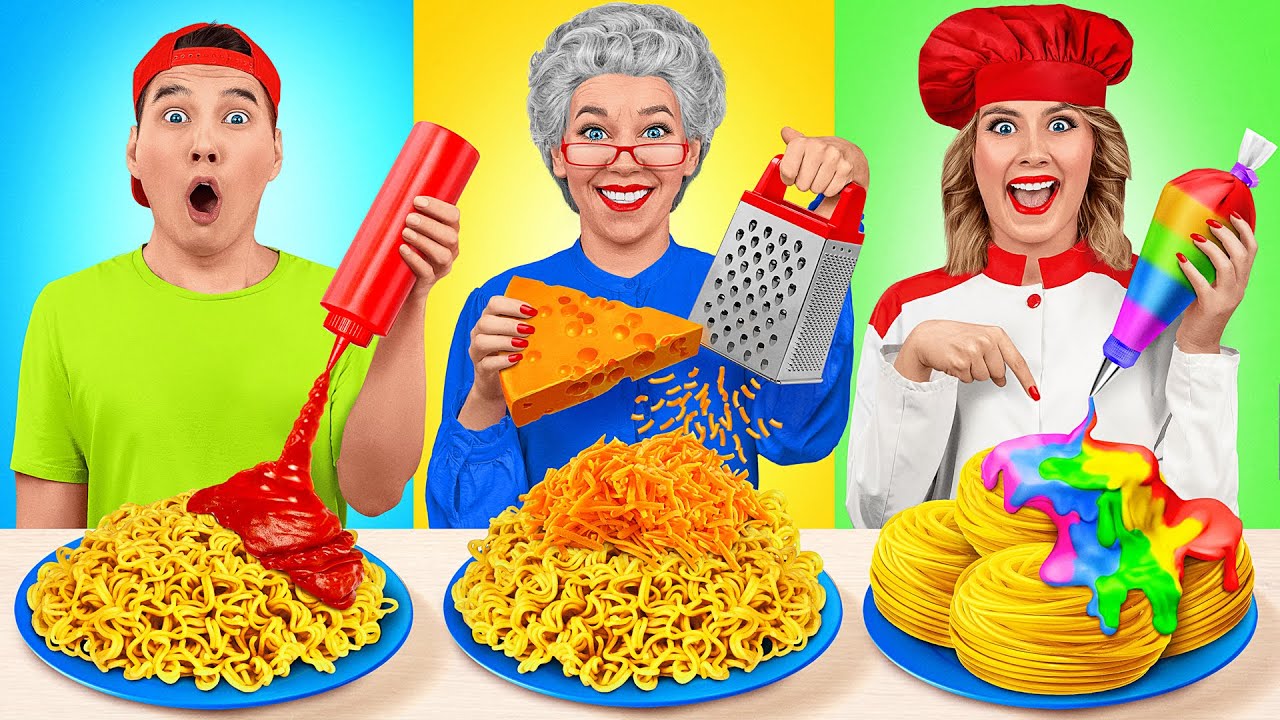 Me vs Grandma Cooking Challenge | Crazy Challenge by Multi DO Challenge ...