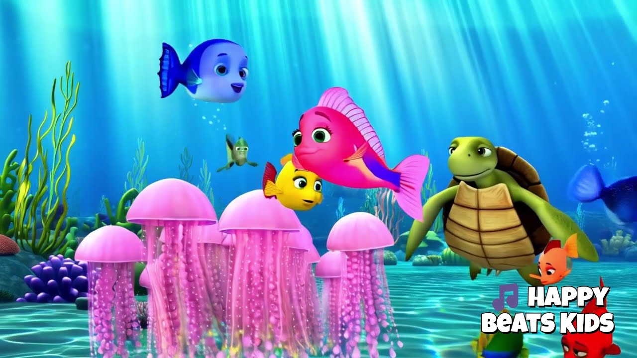 COLOUR FISH IN THE SEA | 🎵 Happy Beats Kids- Nursery Rhymes & Kids ...