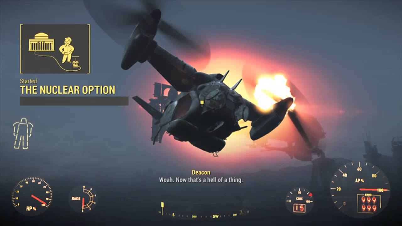 Fallout 4 - Destroying the Prydwen [Railroad Faction] - YouTube