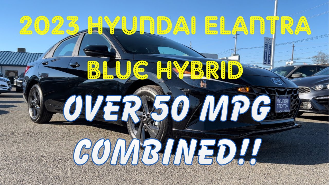 2023 Hyundai Elantra Blue Hybrid - YouTube