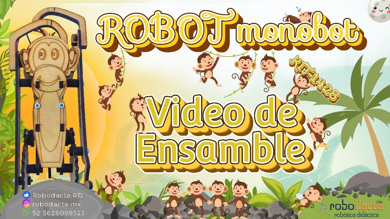 KIT 1428 ROBOT MONOBOT. VIDEO DE ENSAMBLE - YouTube