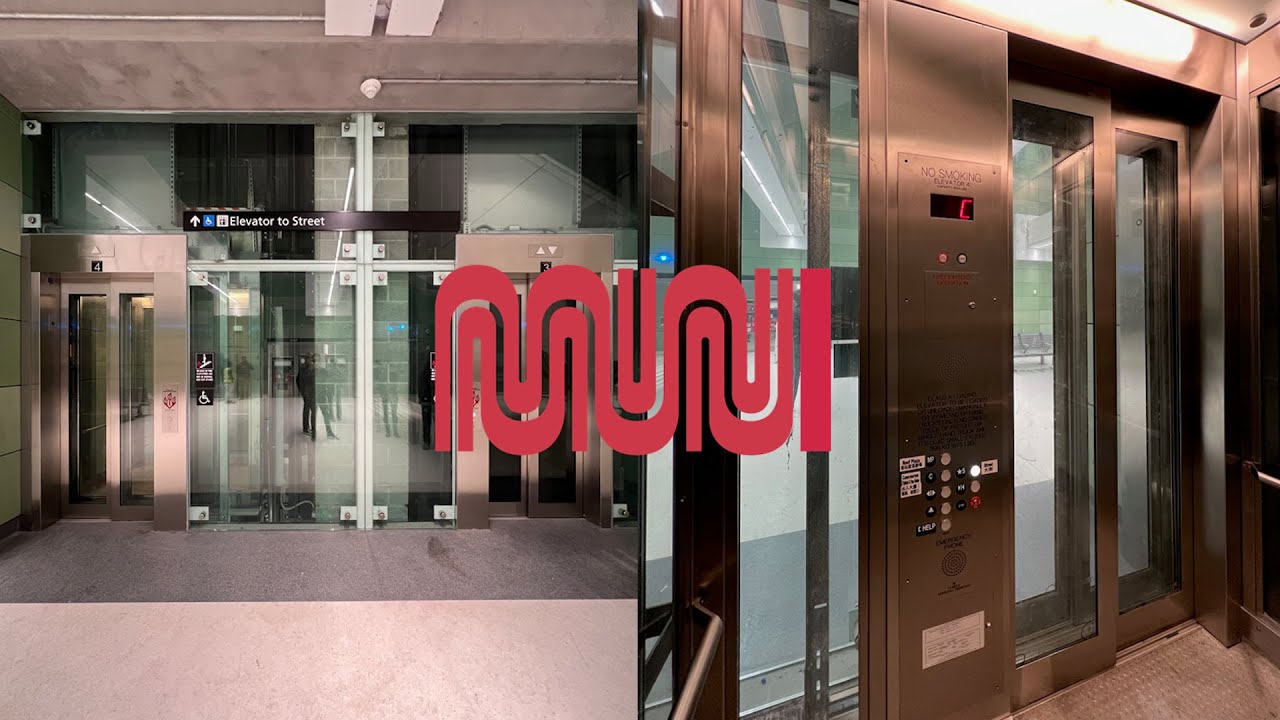 Fast Schindler Traction [Street Level] Elevators - Chinatown/Rose-Pak Station - San Francisco ...