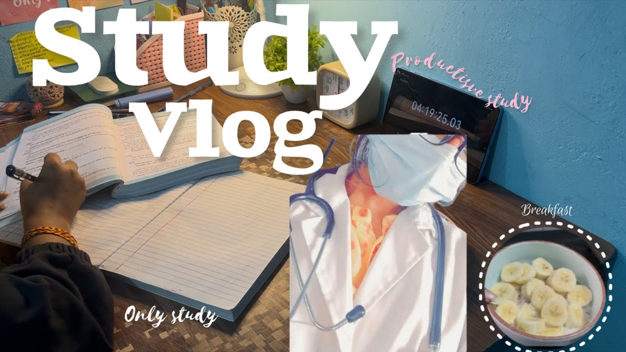 🧋🫧Aesthetic Study vlog |proactive study vlog /medical college |daily ...