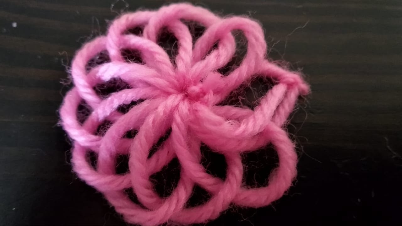 flower embroidery using wool | Sreya's Paradise || embroidery || wool ...