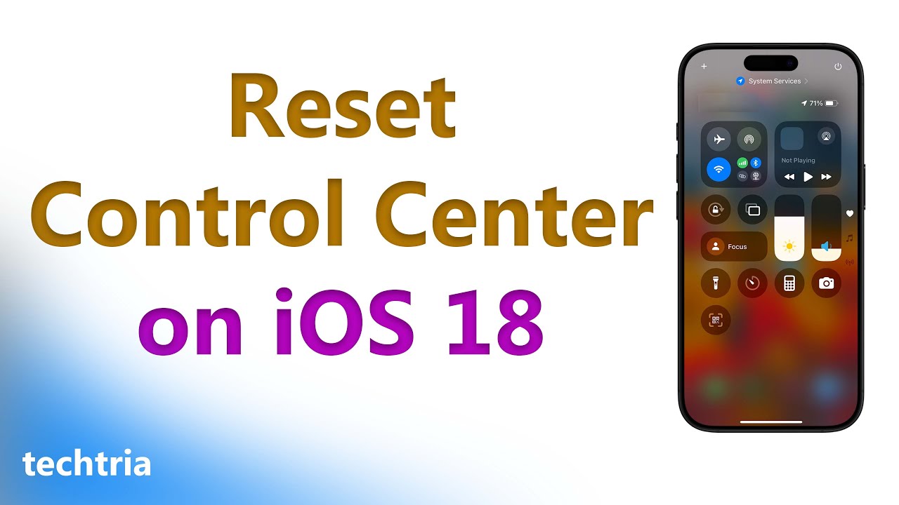 How to Reset Control Center on iOS 18 - YouTube