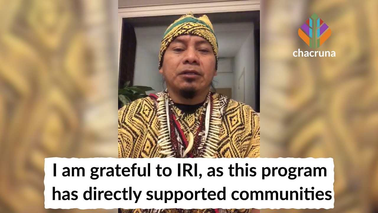 Chief Ninawa Huni Kui discusses Chacruna's Indigenous Reciprocity Initiative (IRI) - YouTube
