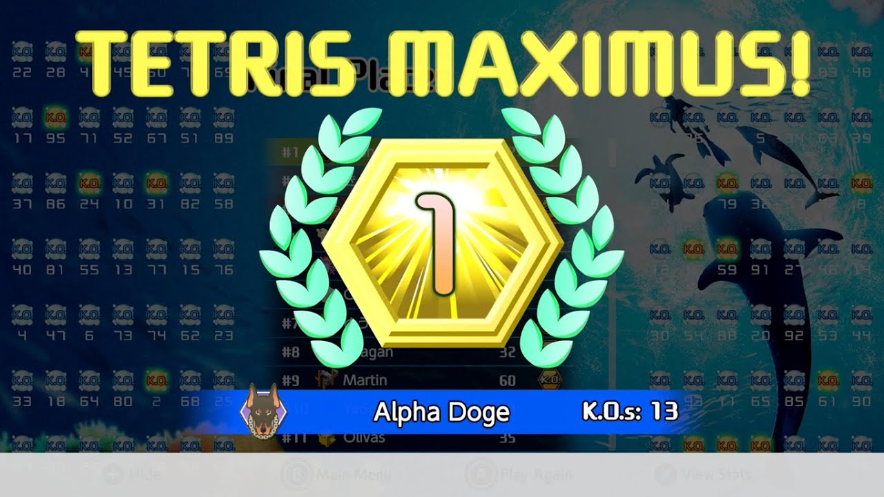 Tetris 99 Maximus Cup - Endless Ocean Luminous Edition - YouTube