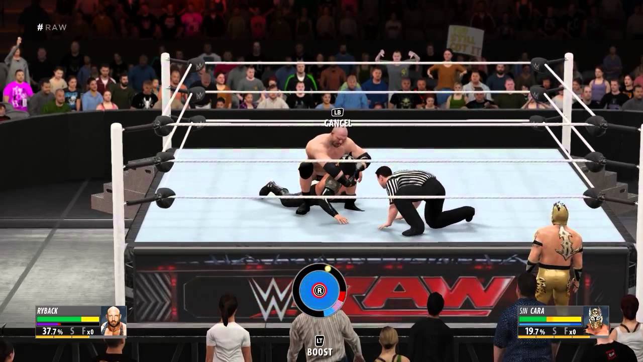 Ryback vs Sincara - RAW - WWE 2K16 - PC GAMEPLAY - YouTube