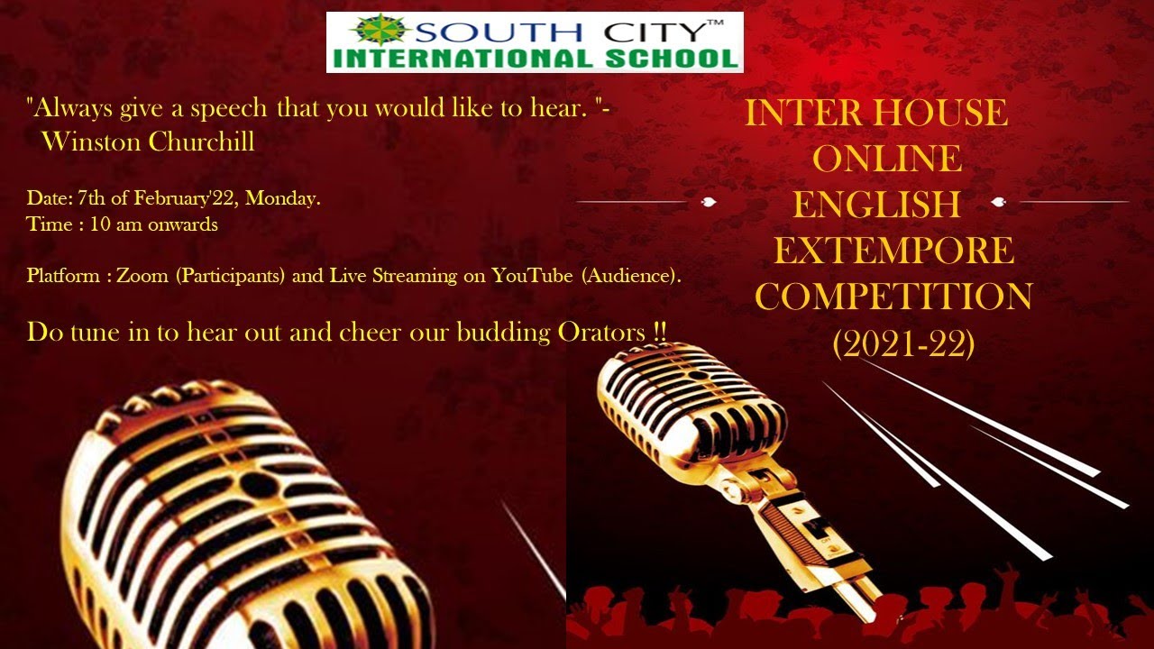 ENGLISH EXTEMPORE COMPETITION - YouTube