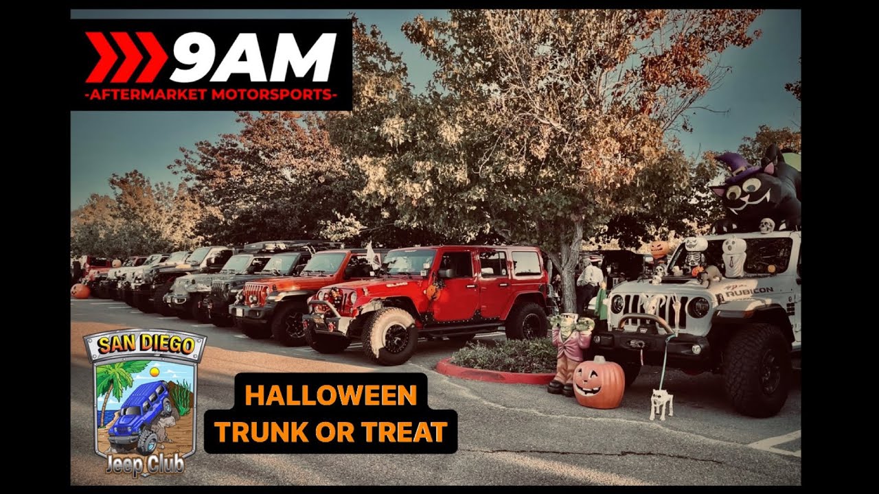 9AM gets spooky with our local Jeep Club: San Diego Jeep Club! - YouTube