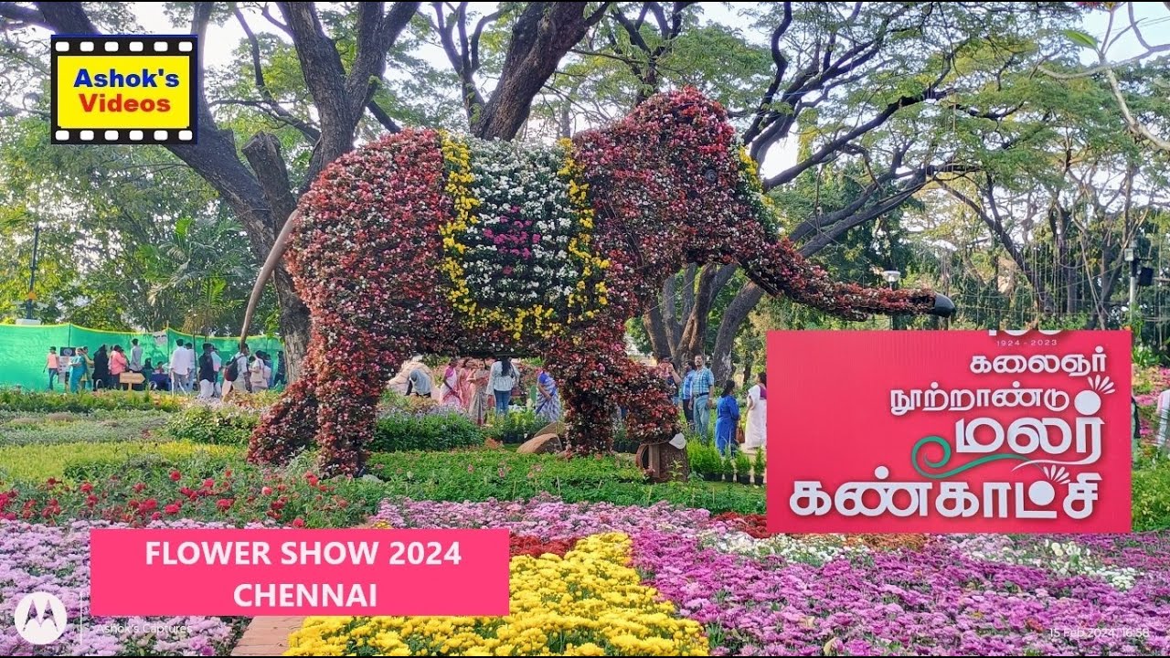 மலர் கண்காட்சி / Flower Show Chennai 2024 - YouTube