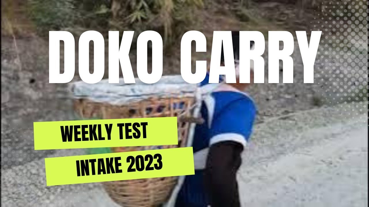 Doko carry Test at Bhalam Danda_intake 2023 - YouTube